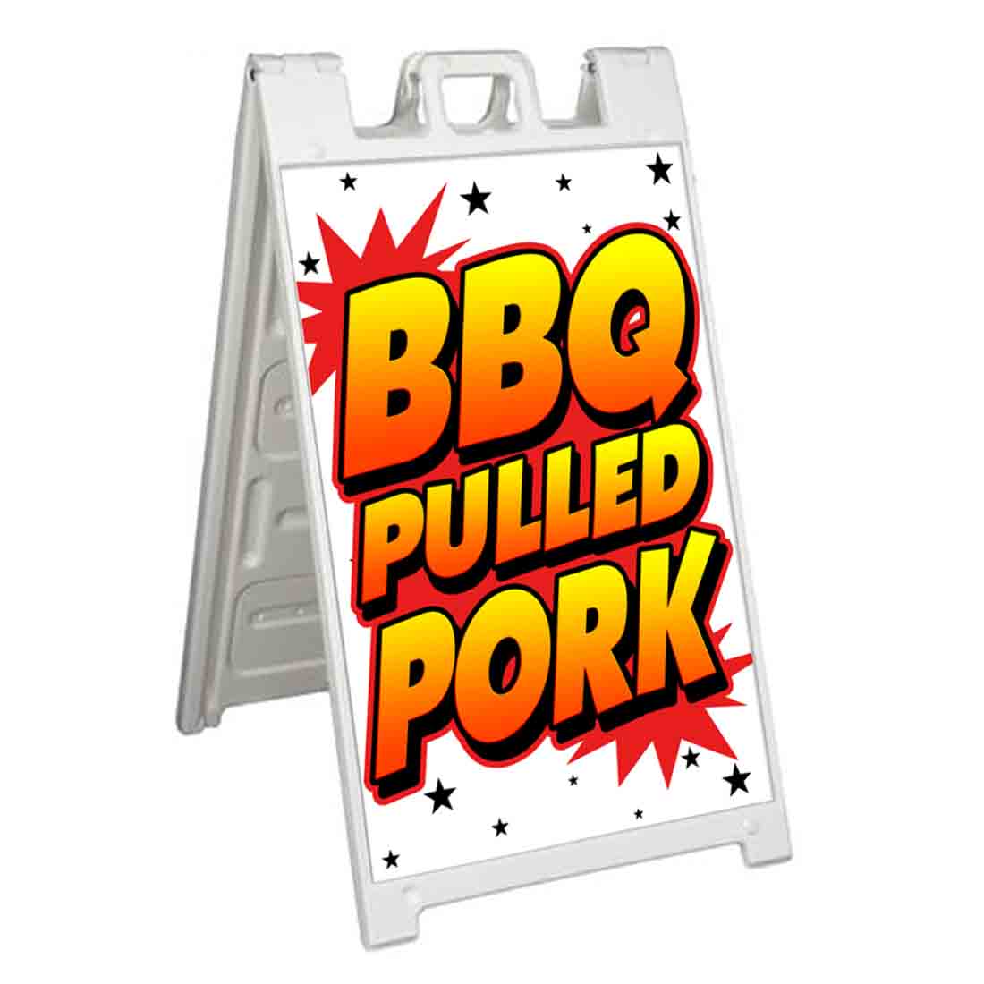 BBQ Pulled Pork (24" X 36") Standard A-Frame Signicade, Includes Decal ...