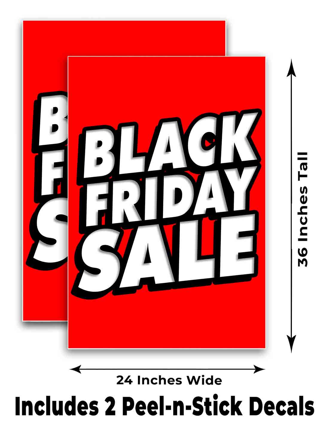 BLACK FRIDAY SALE Signicade 24x36 Aframe Sidewalk Sign Banner Decal ...