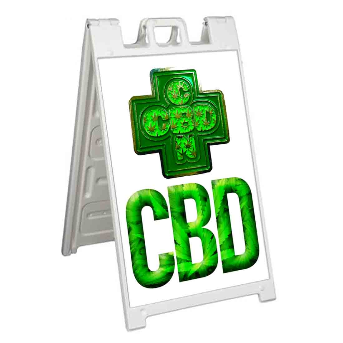 CBD (24" X 36") Standard A-Frame Signicade, Includes Decal Applied To ...