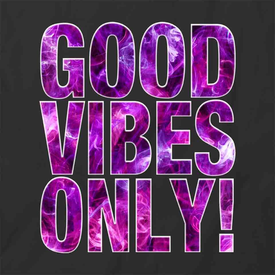 Good Vibes Only T-Shirt | Positive Vibes Black Tee Gift - Walmart.com