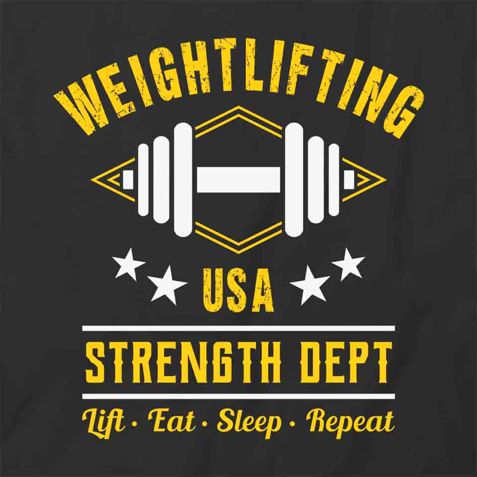 Weightlifting USA T-Shirt | Motivational Workout Black Tee Gift ...