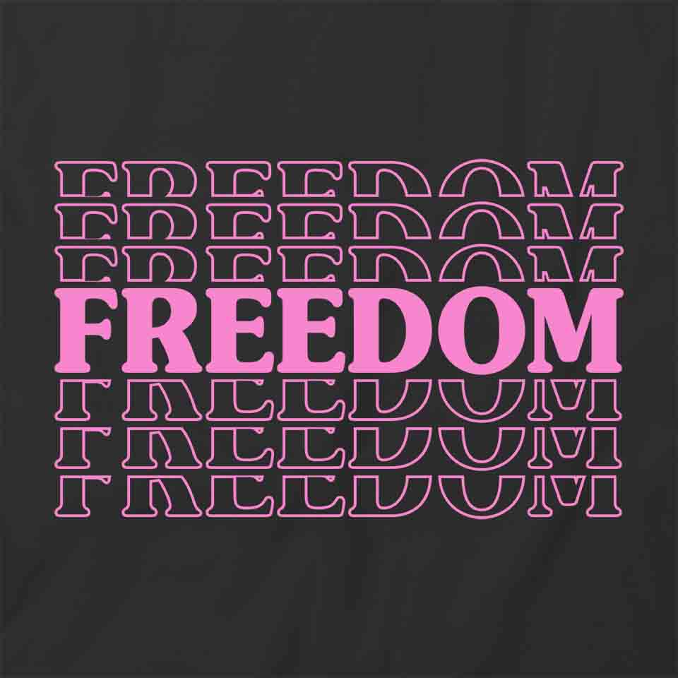 Freedom T-Shirt | Patriotic American Black Tee Gift - Walmart.com