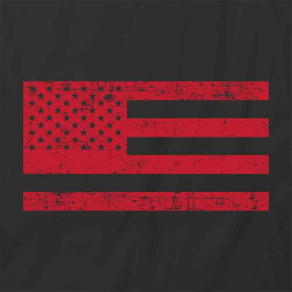 American Flag Grunge T-Shirt | Patriotic American Black Tee Gift ...