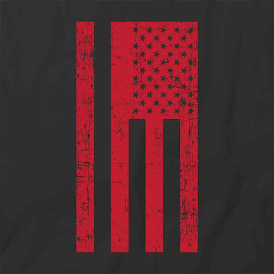 American Flag Grunge T-Shirt | Patriotic American Black Tee Gift ...