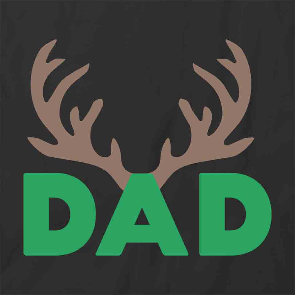 Dad Reindeer T-Shirt | White Tee Gift - Walmart.com