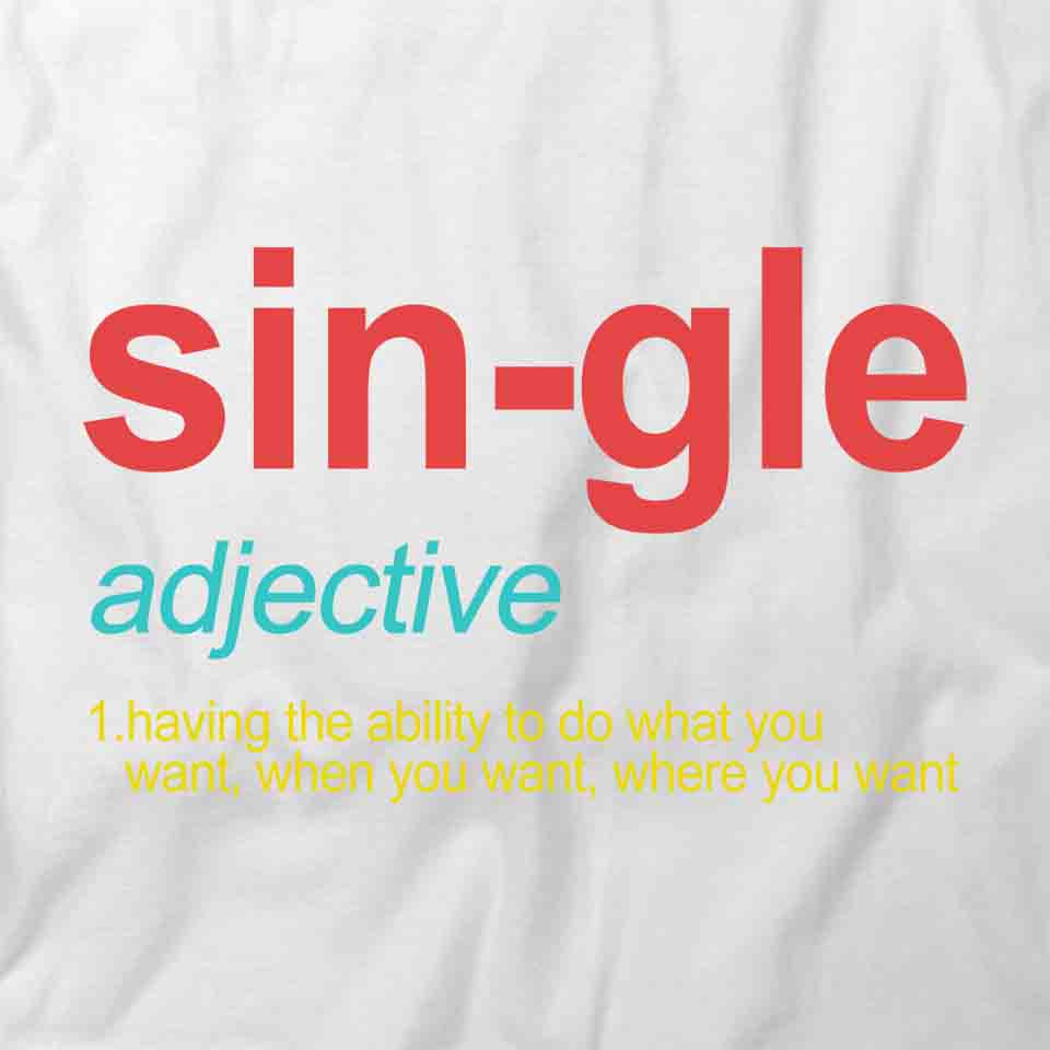 Single Definition T-Shirt | Cute Romantic White Tee Gift - Walmart.com