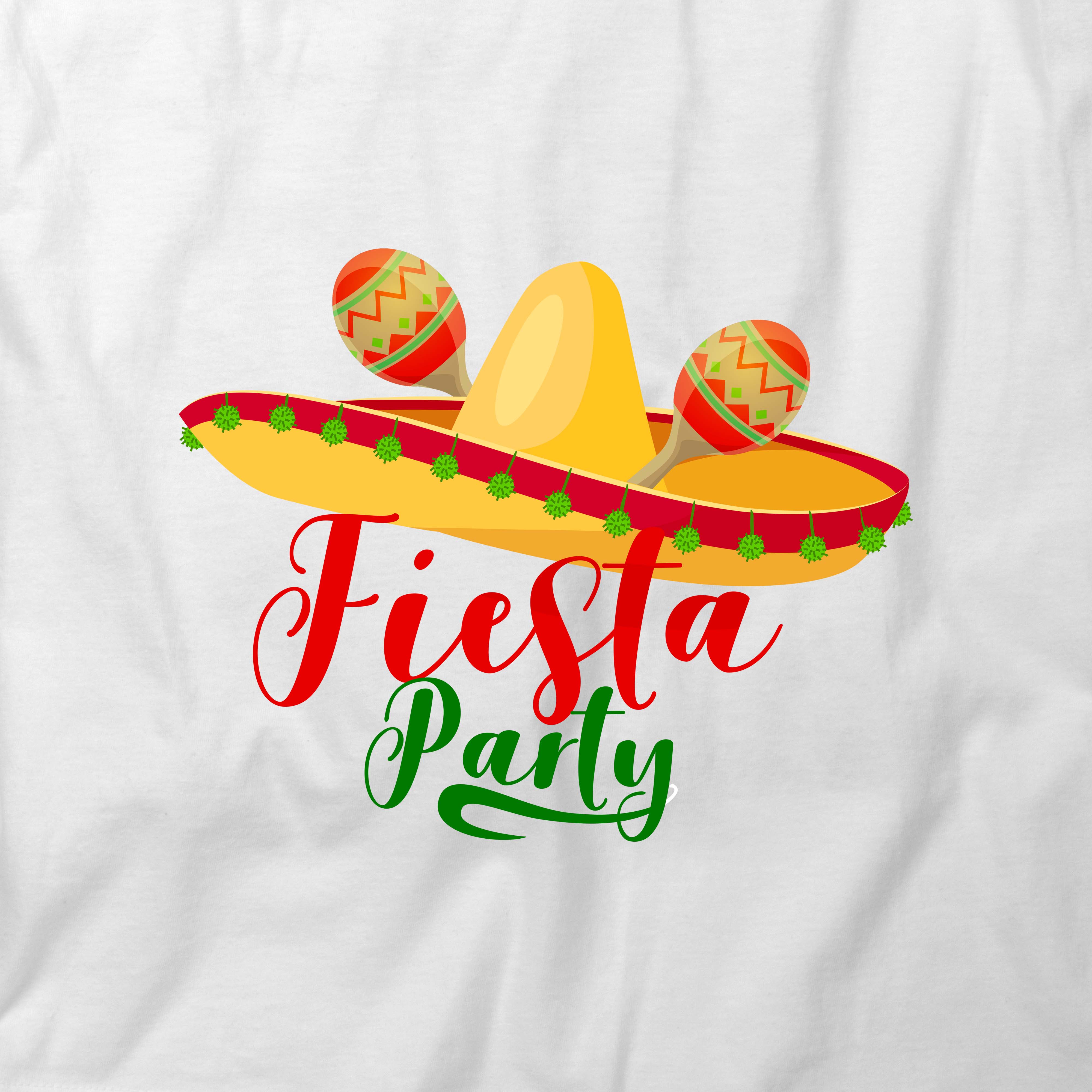Fiesta Party Sombrero T-Shirt | Cute Mexican White Tee Gift - Walmart.com